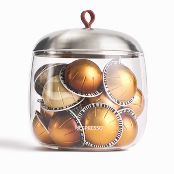 Nespresso | Kitchen | Nespresso Lume Mia Capsule Clear Glass Dispenser ...